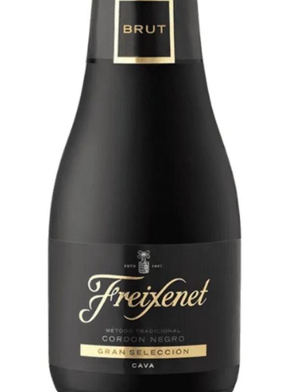 Kit 12 Mini Garrafas Espumante Freixenet Córdon Negro Brut 200 mL