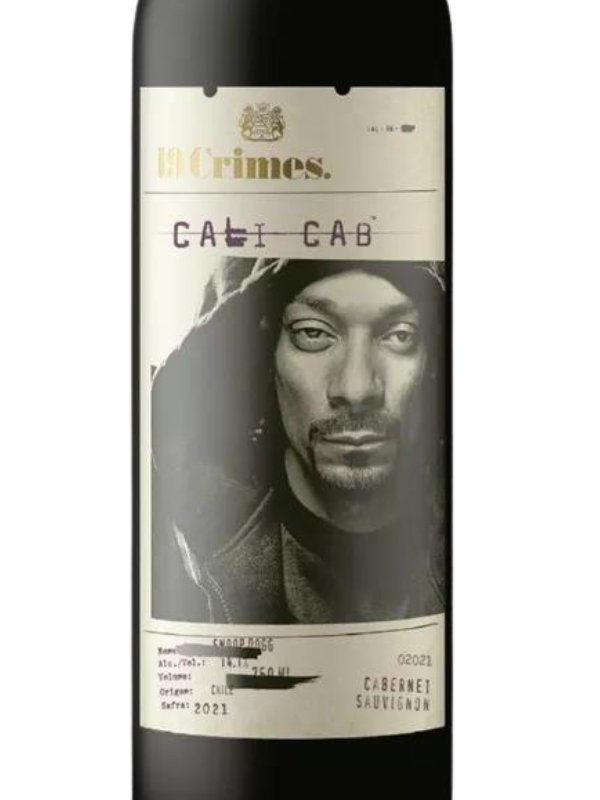 Vinho Tinto 19 Crimes Snoop Dogg Cali Cab. Sauvignon 750 mL