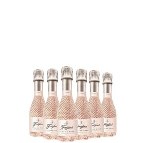 Kit 6 Mini Garrafas Espumante Freixenet Italian Rosé 200 mL